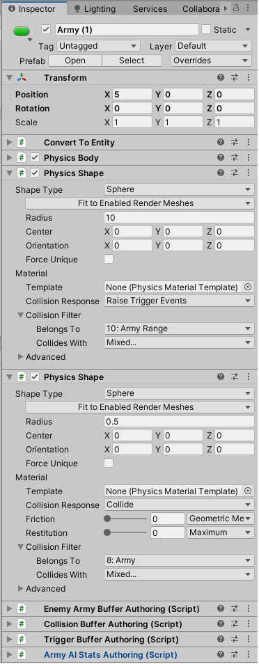 Entity with two Physics Shapes registers twice when going through a trigger - Unity Engine ...