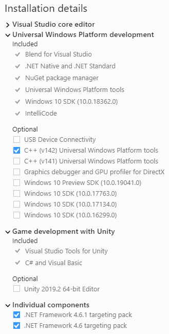 Can't build UWP game in Visual Studio - Unity Engine - Unity Discussions Can't build UWP game in Visual Studio - Unity Engine - Unity Discussions