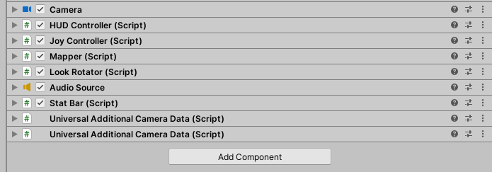 Duplicated UniversalAdditionalCameraData - Unity Engine - Unity Discussions