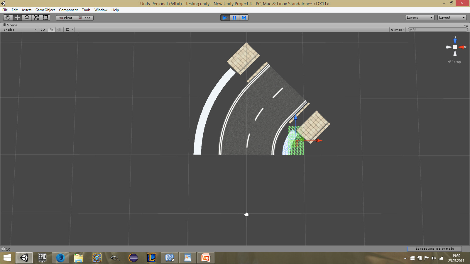 Bending a plane relative to another one doesnt work properly - Unity ...