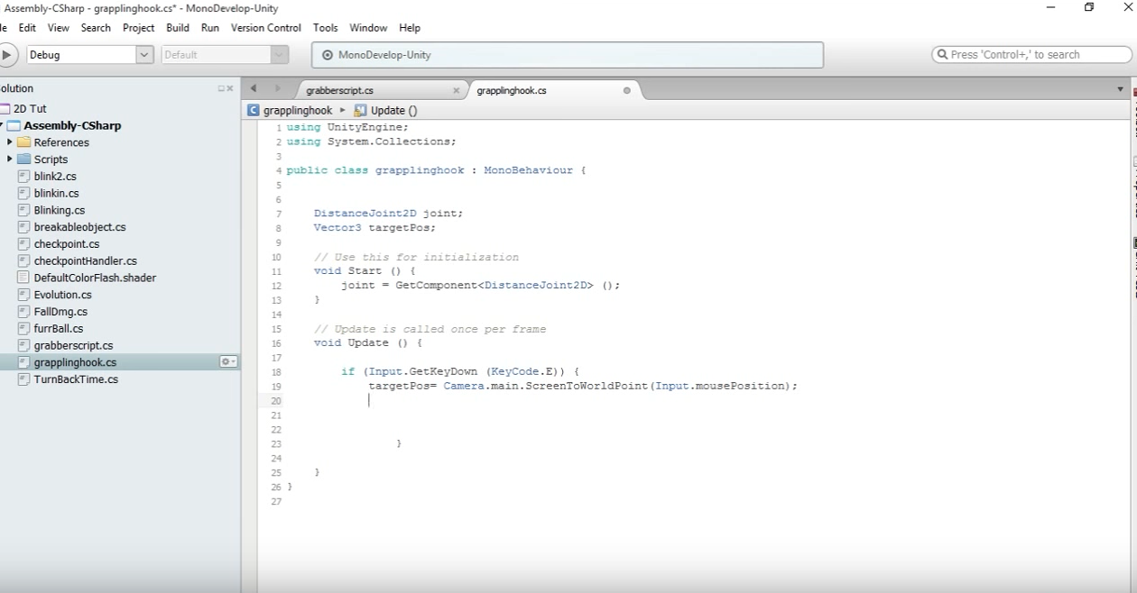 Shoot Two Spring Joints From Character - Unity Engine - Unity Discussions