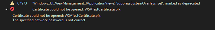 UWP Certificate can't be opened. (Password Issue) - Unity Engine - Unity Discussions