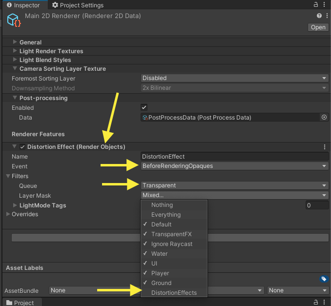 Urp Distortion Effect With Shader Graph In 2d Unity Engine Unity Discussions