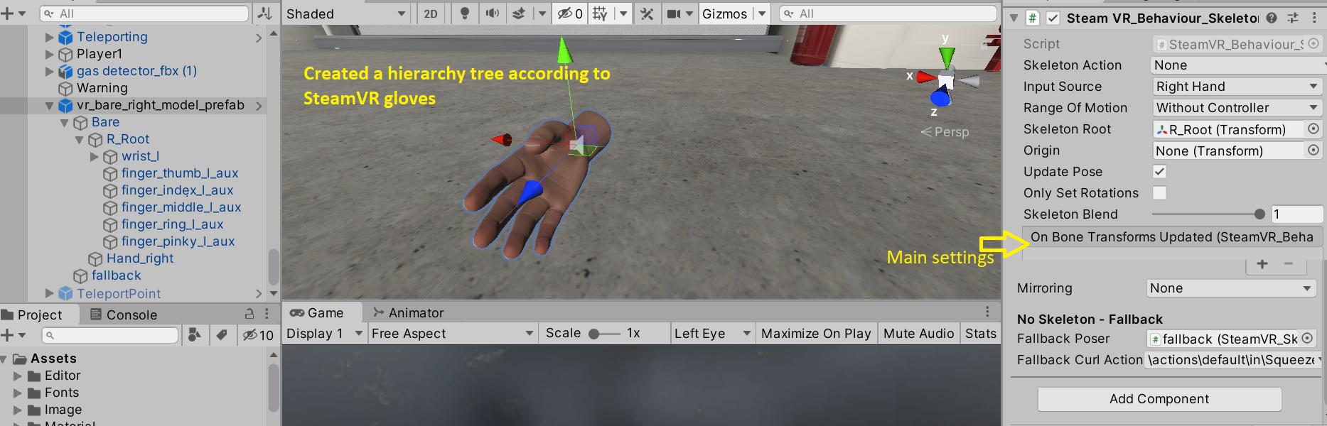 How to add custom Hands instead of default STEAM VR gloves in Unity? - Unity Engine - Unity ...