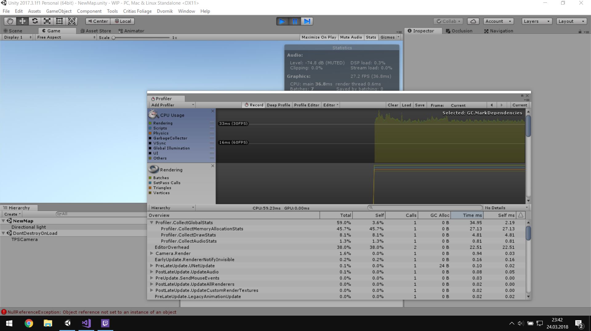 Help For Understanding Profiler And Optimization Unity Engine Unity Discussions