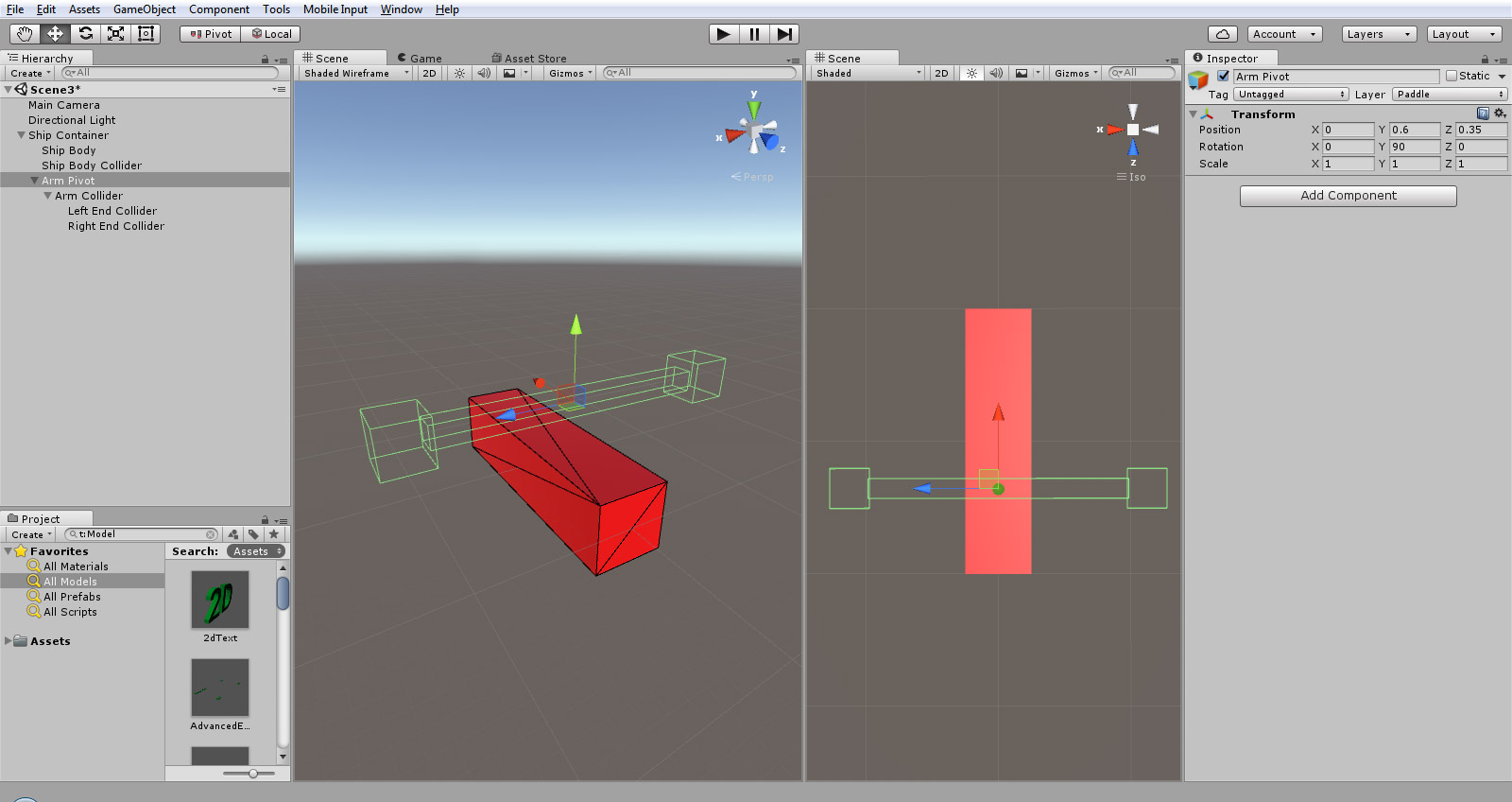 Child collider affecting parent Rigidbody characteristics? - Unity ...