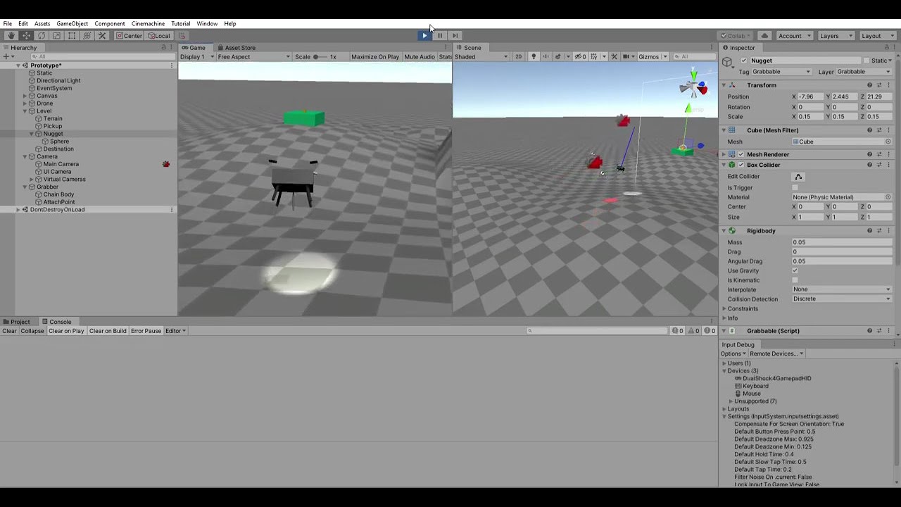 Why does adding a HingeJoint at runtime teleport my object to the ...