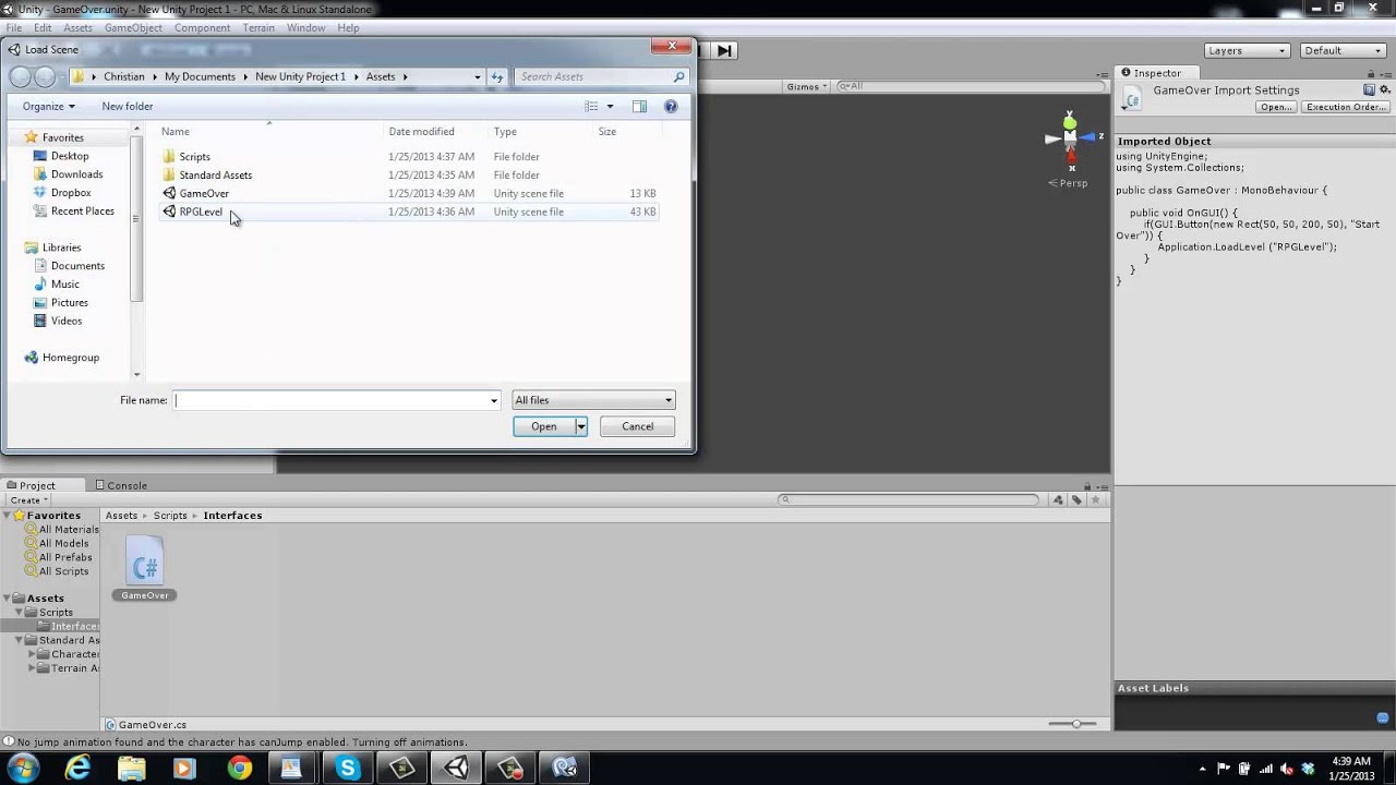 C# Scripting Tutorials, Scripting without MonoBehaviour -- RPG Tutorial ...
