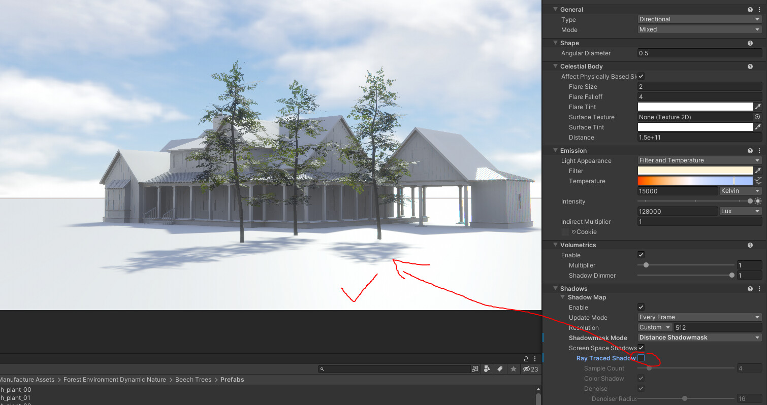 Unity 2021.2 and HDRP 12 - Possible to exclude objects from receiving raytraced shadows? - Unity ...