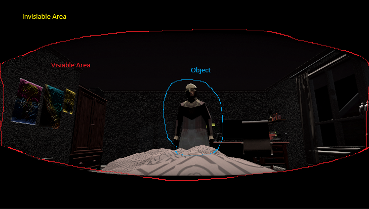 How do I determine if an object has entered or exited the visible area of a blink effect ...