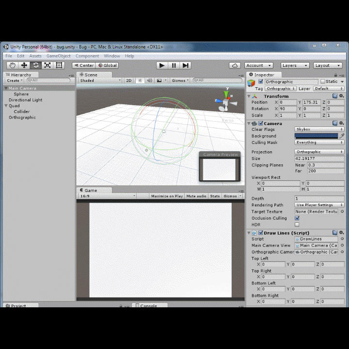 Raycasting from Camera to a Sphere Collider attached to Camera fails to detect RaycastHits ...