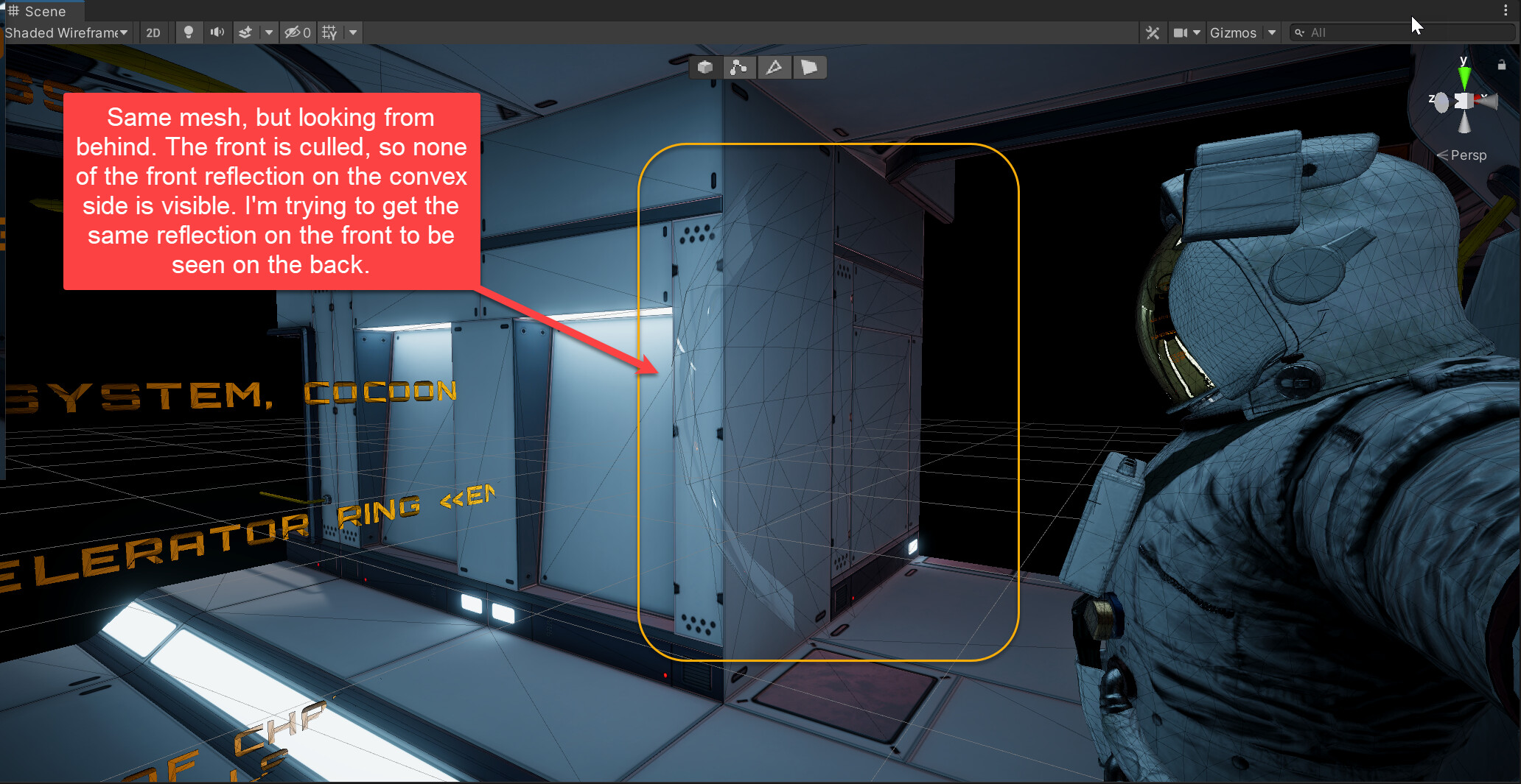 Why do Reflection Probes invert curved reflective surfaces? How to solve? - Unity Engine - Unity ...