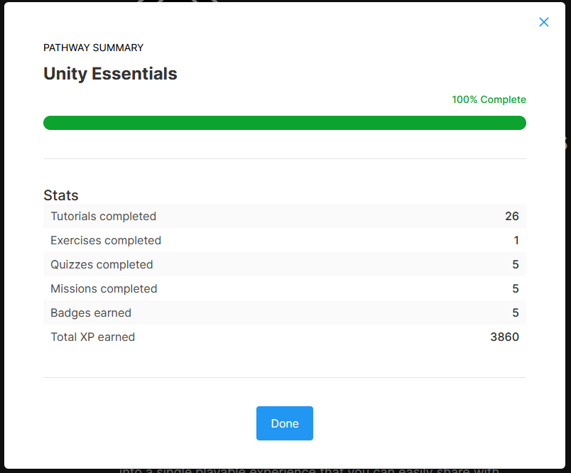 Can't finish Publish your project from the Unity Essentials Pathway ...