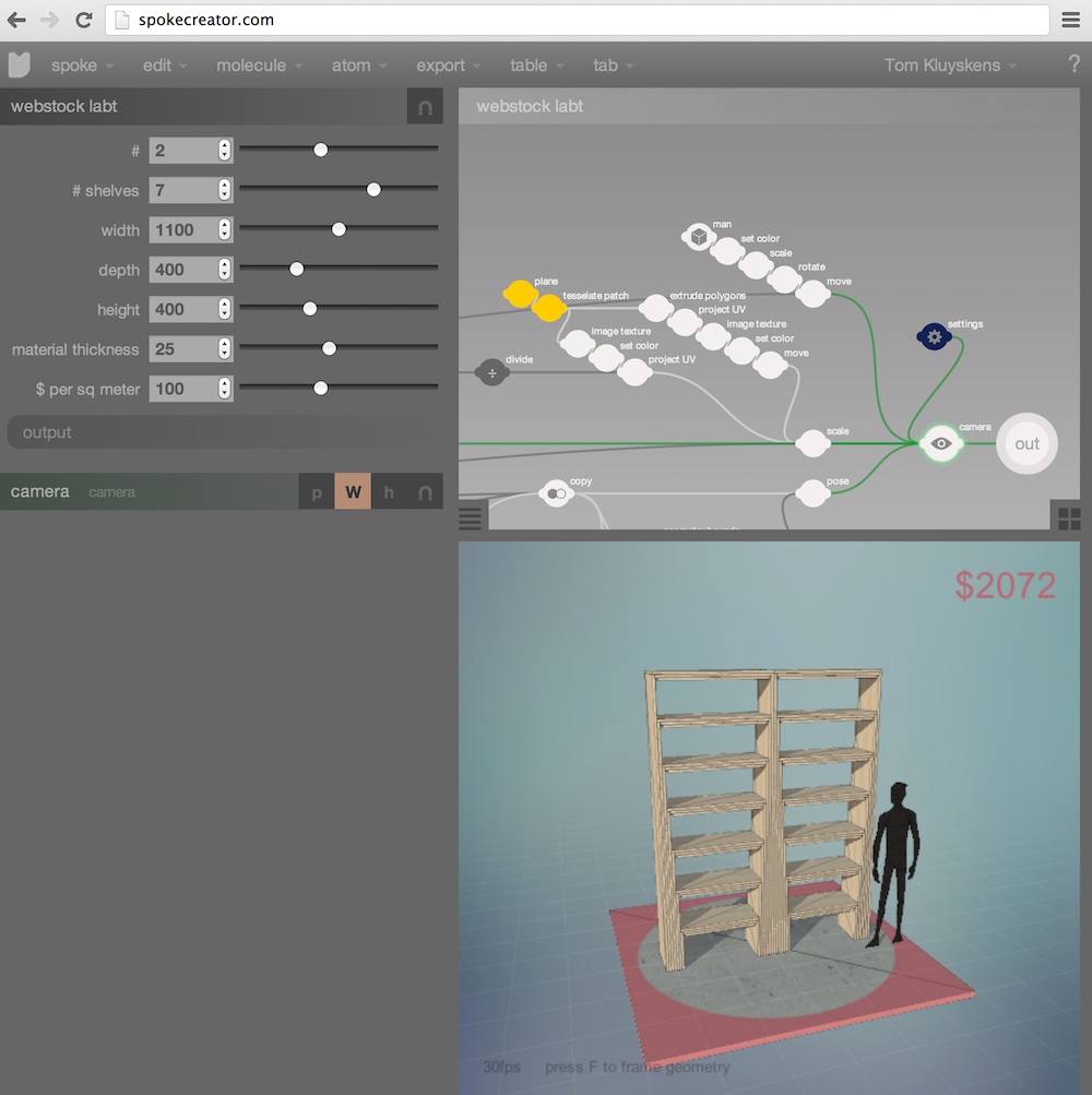 Spoke Creator, parametric CAD modeling geared at online product ...