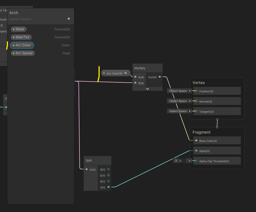 Changing color via code results in weird behavior while using a custom shader within the VFX ...