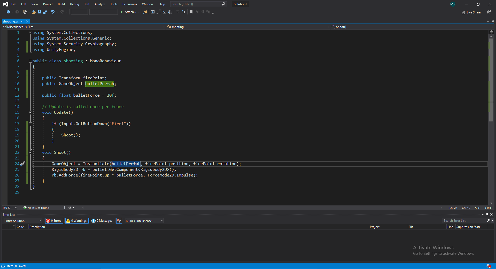 Gameobject Is A Type But Is Used Like A Variable Unity Engine Unity Discussions