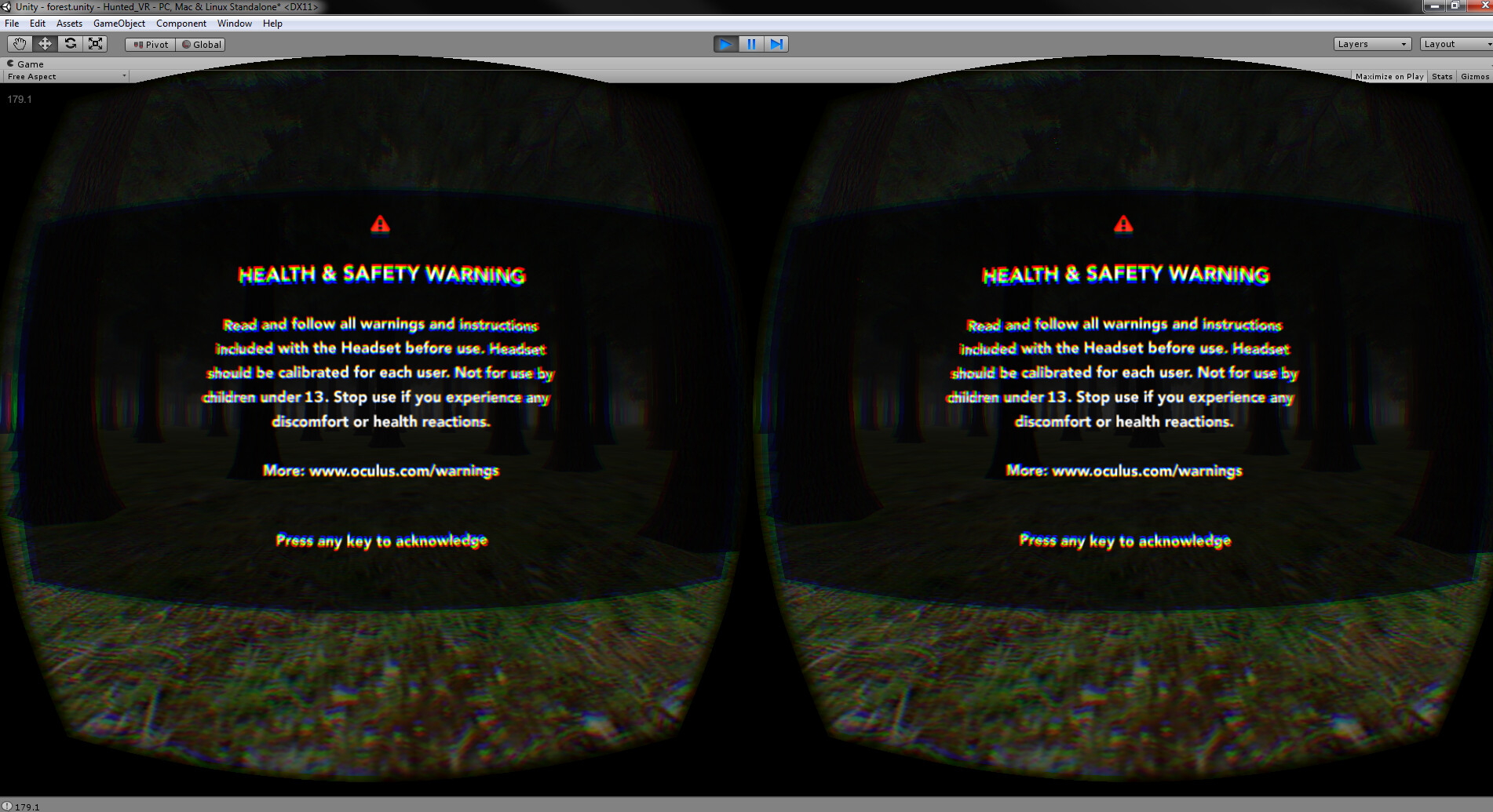 Displaying A Gui Label Using The Oculus Rift Unity Engine Unity