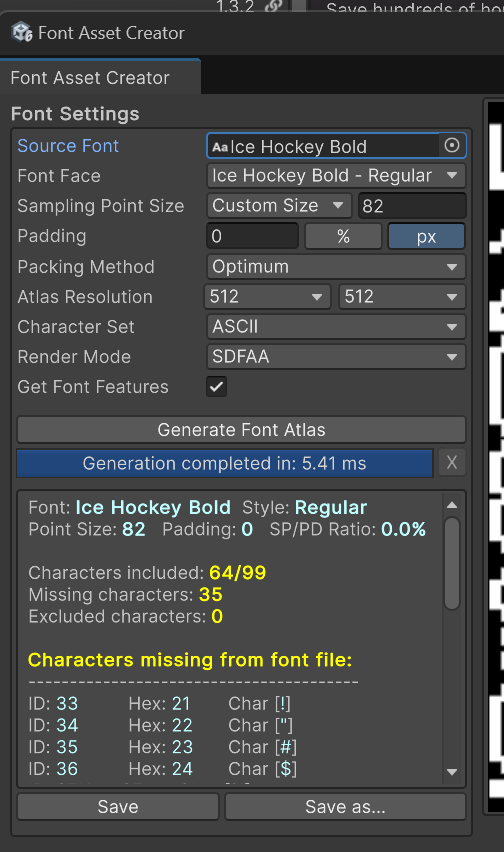Font Asset Creator error trying to create a font and then a crash - #8 by bugfinders - Unity ...