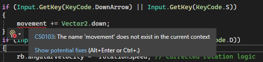How to add keyboard controls for movement - Unity Engine - Unity ...