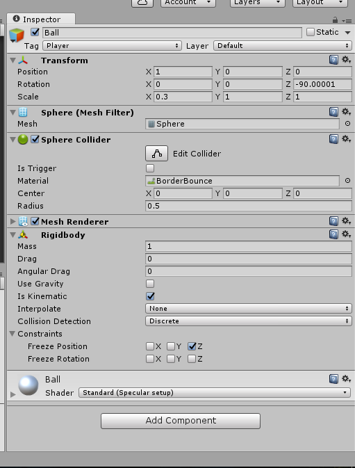 Rigidbody - Why is my Arkanoid ball getting stuck or bouncing in the middle? - Unity Engine ...