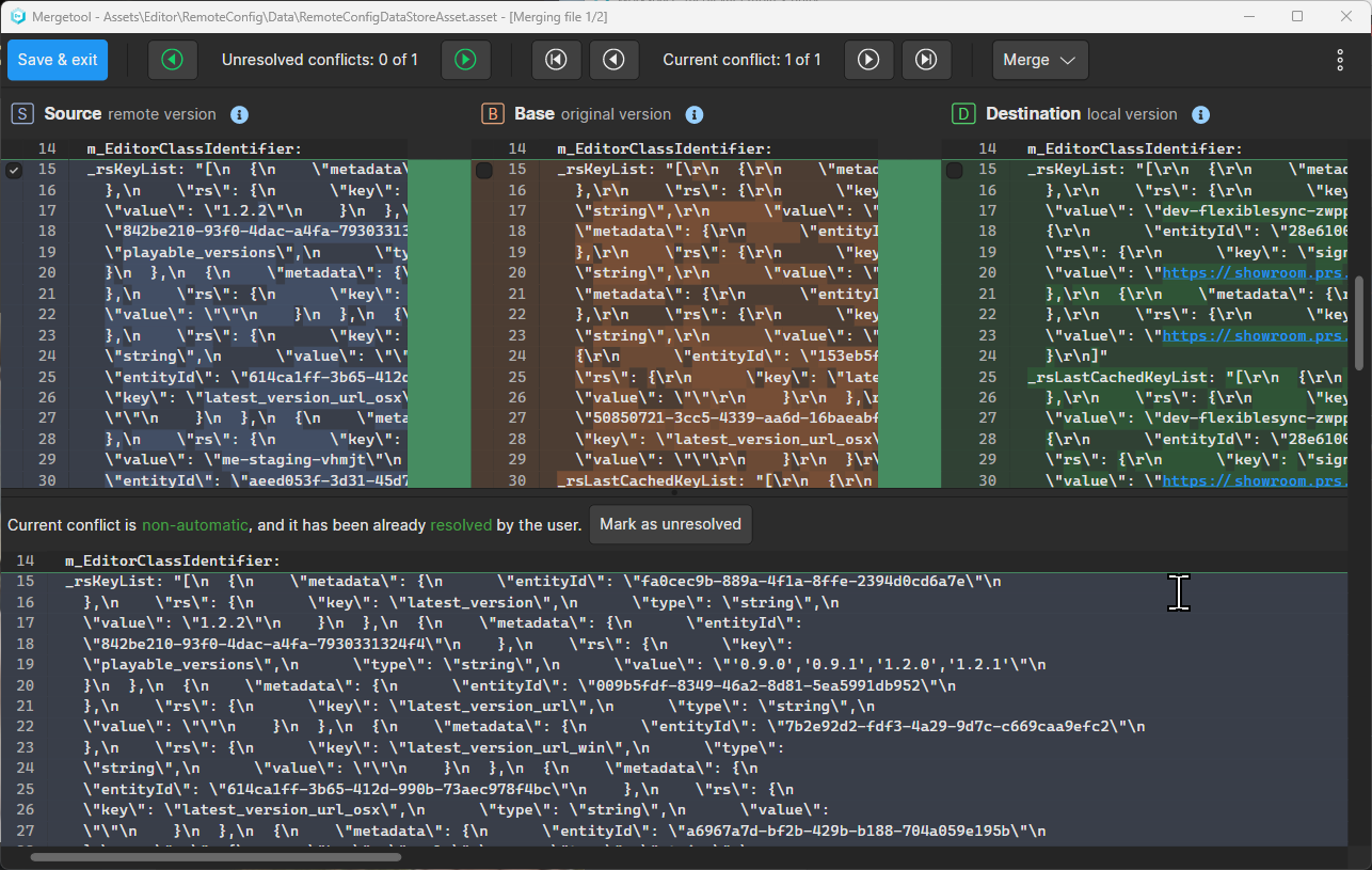 Merging "_rsKeyList" in RemoteConfigDataStoreAsset.asset is a nightmare ...