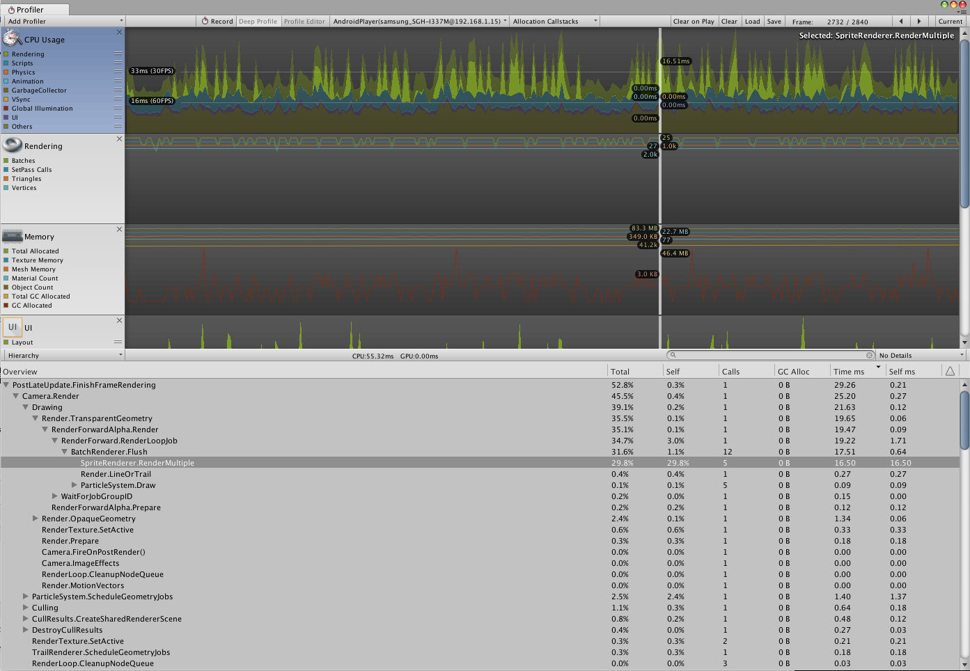 SpireRenderer.MultipleRender spikes cause massive performance issues - Unity Engine - Unity ...