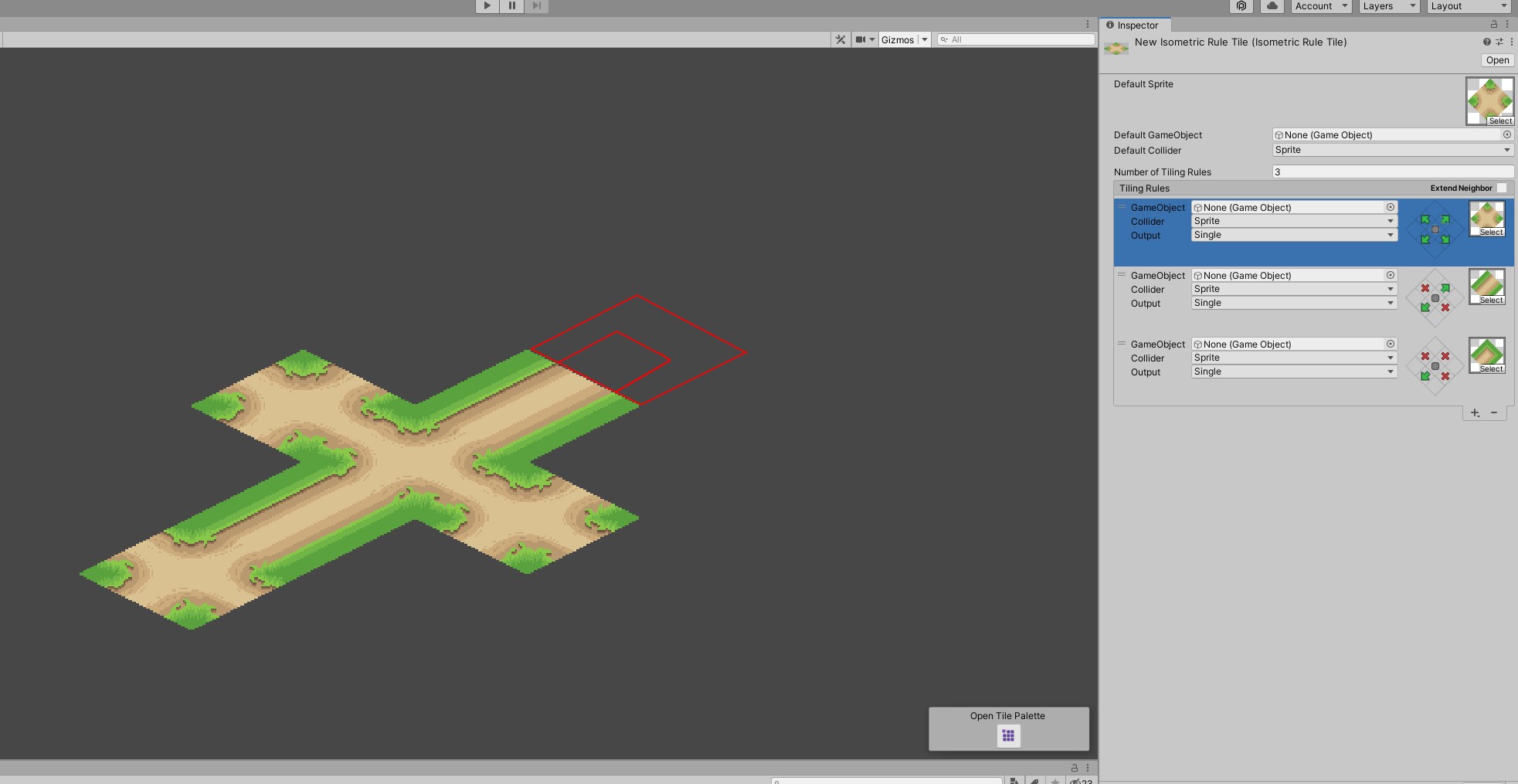 Isometric rule tile dont understand "end of road" - Unity Engine - Unity Discussions