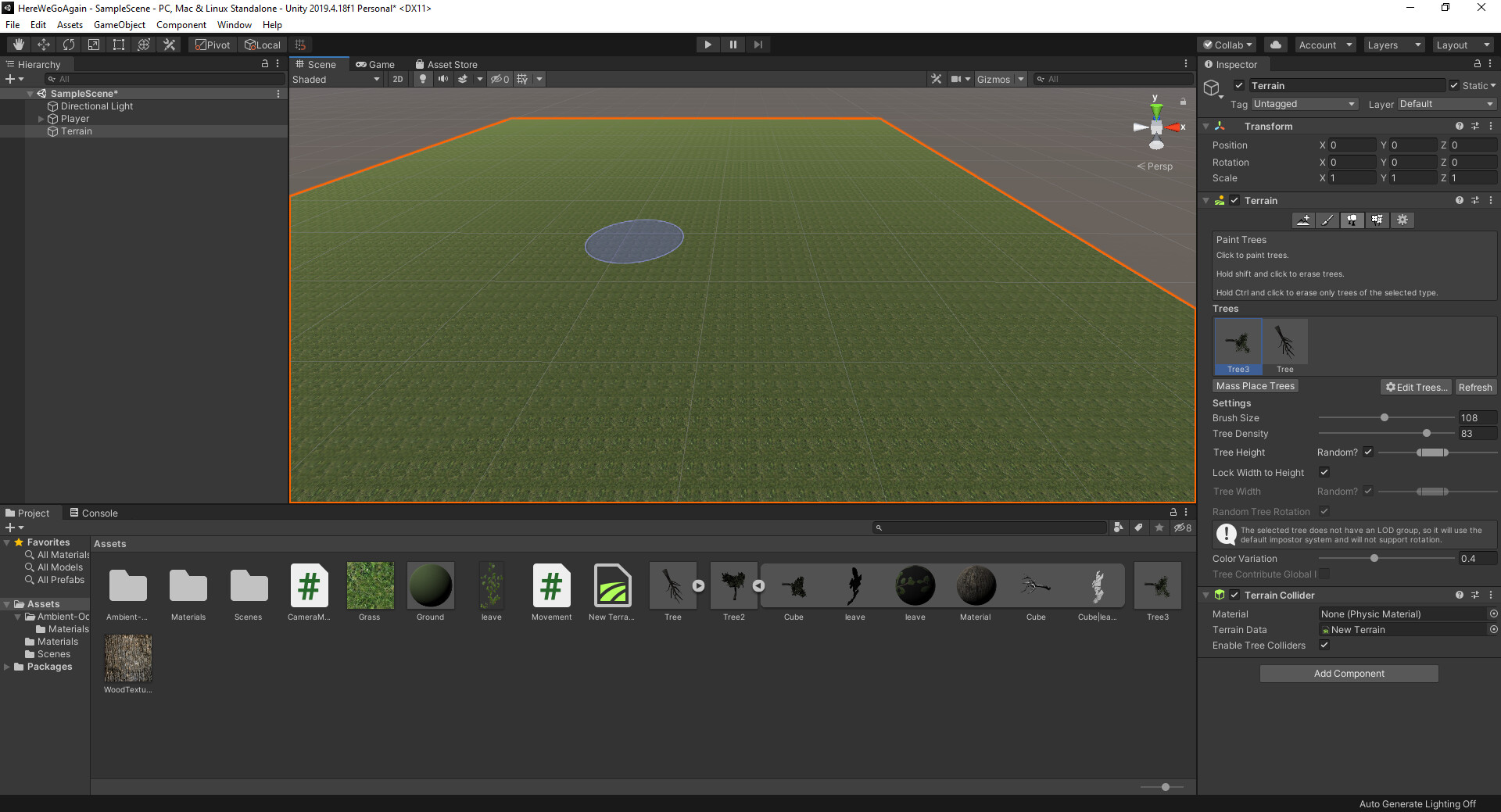Tree paint, no trees show up - Unity Engine - Unity Discussions