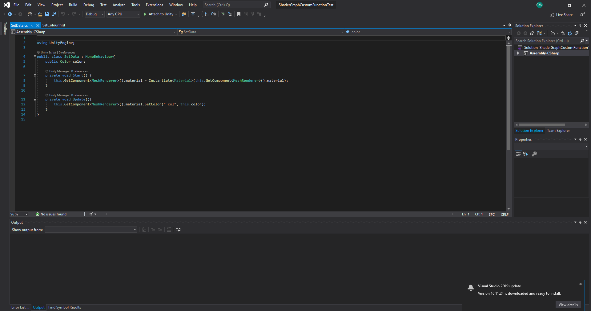 Changing parameter in custom function causes weird behavior in all material instances. - Unity ...