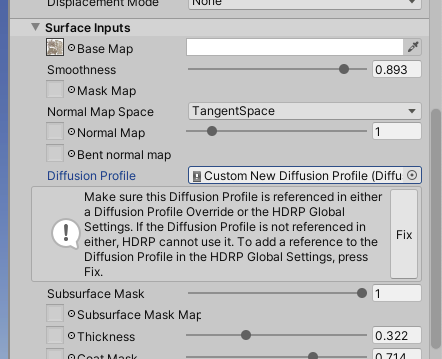 HDRP 'Diffusion profile list' missing? - Unity Engine - Unity Discussions