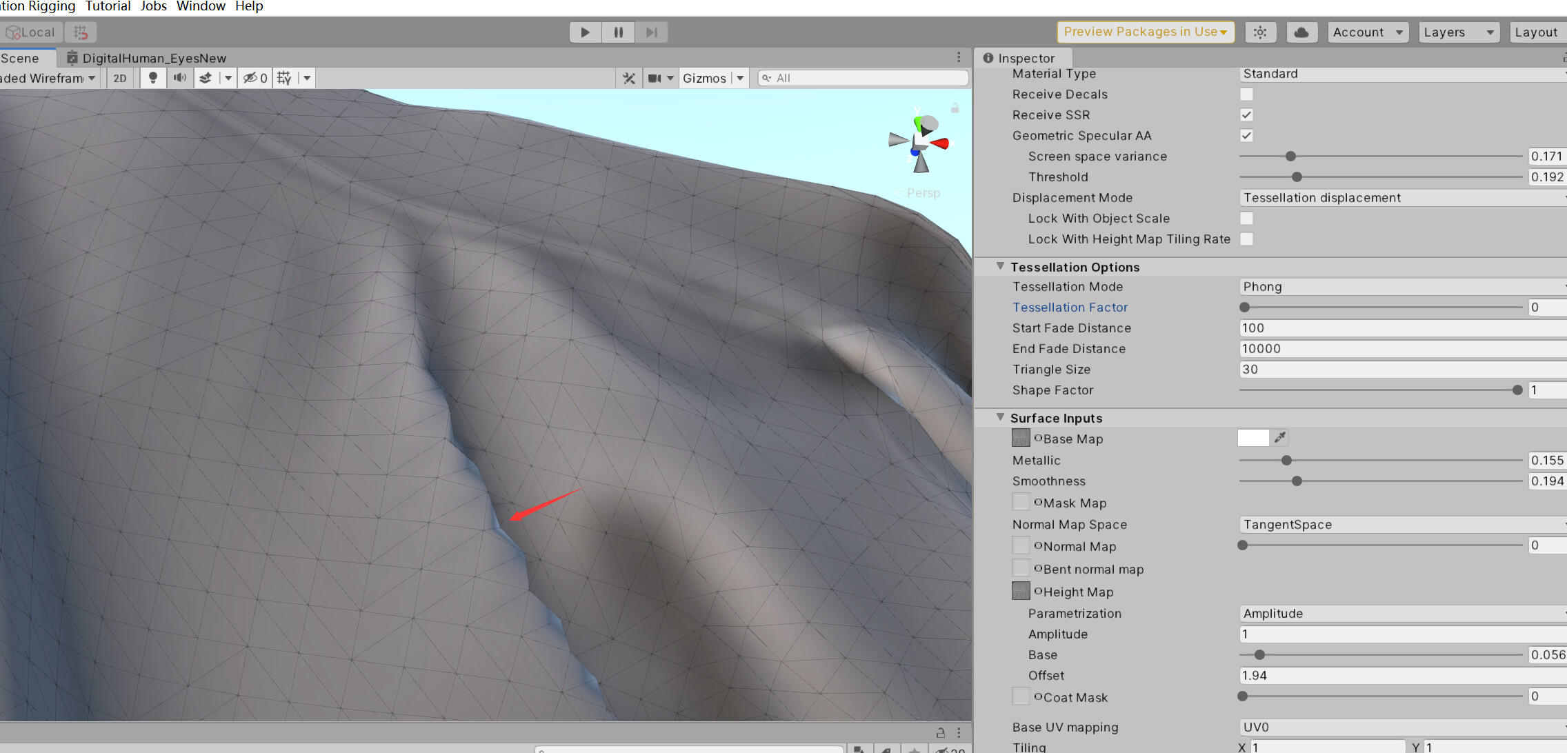 Hdrp Tessellation On Edge Which Quad To Triangles Unity Engine Unity Discussions 