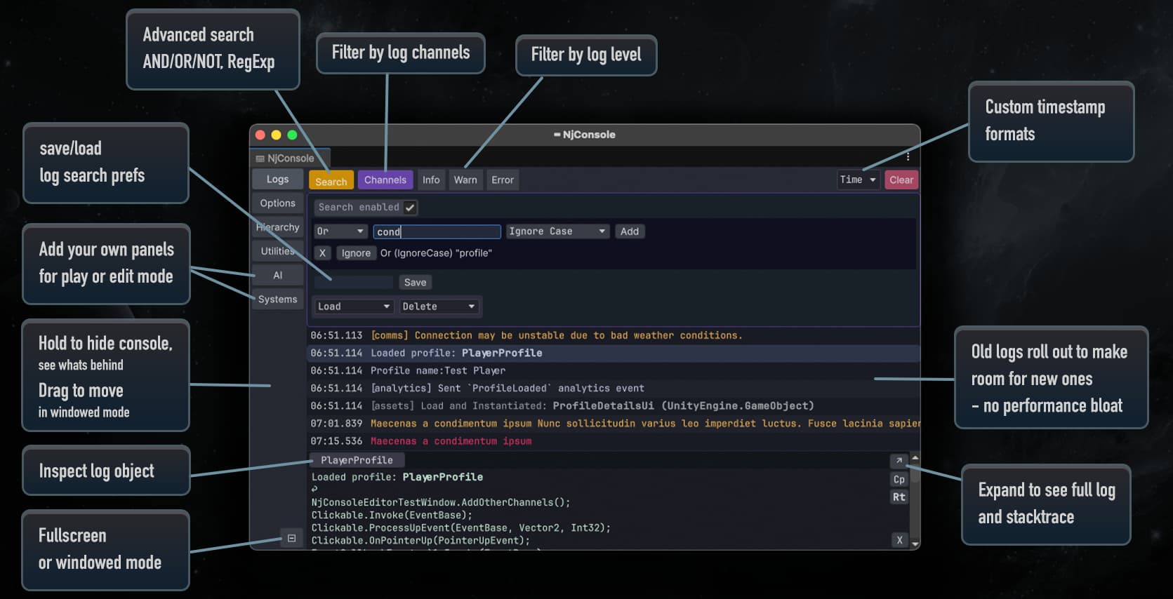 Ninjadini Debug Console - Community Showcases - Unity Discussions