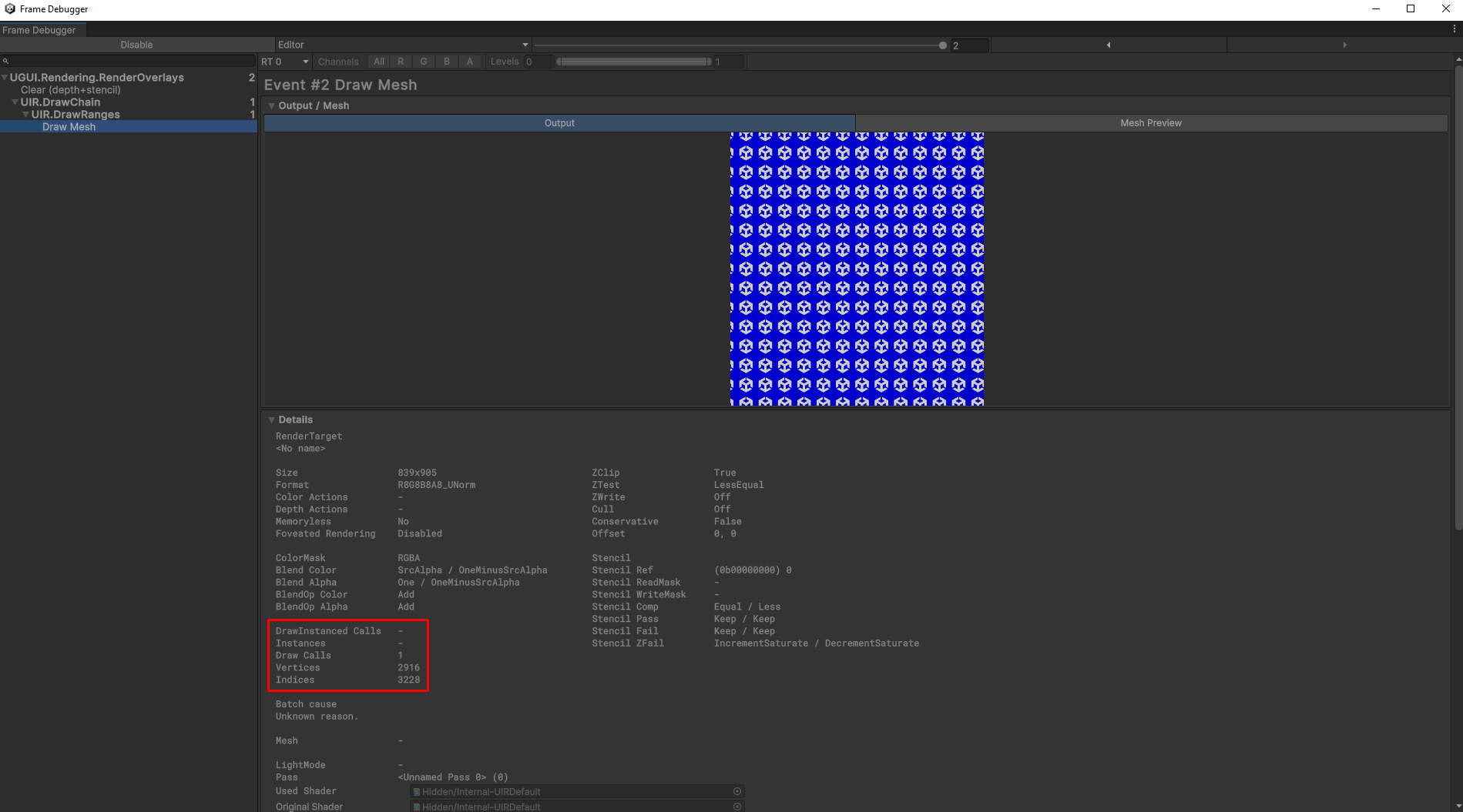 Visualelement With Background Repeat Generates Too Many Mesh Vertices Unity Engine Unity