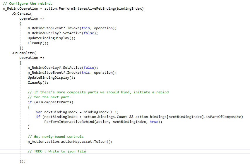 How to get JSON of InputSystem asset after rebind? - Unity Engine ...