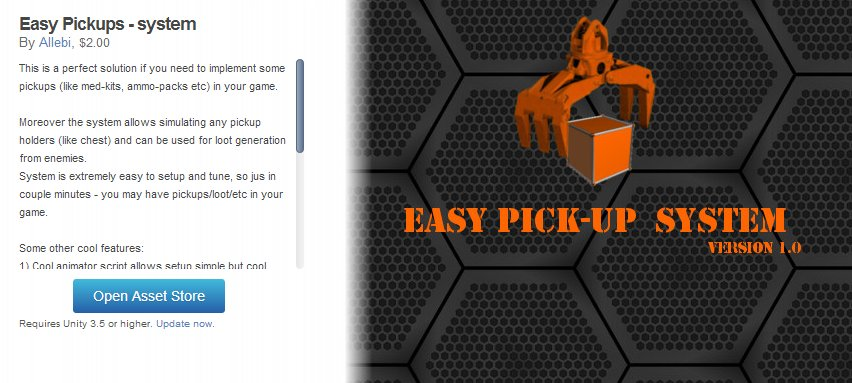 Easy Pickups - system [RELEASED] - Community Showcases - Unity Discussions