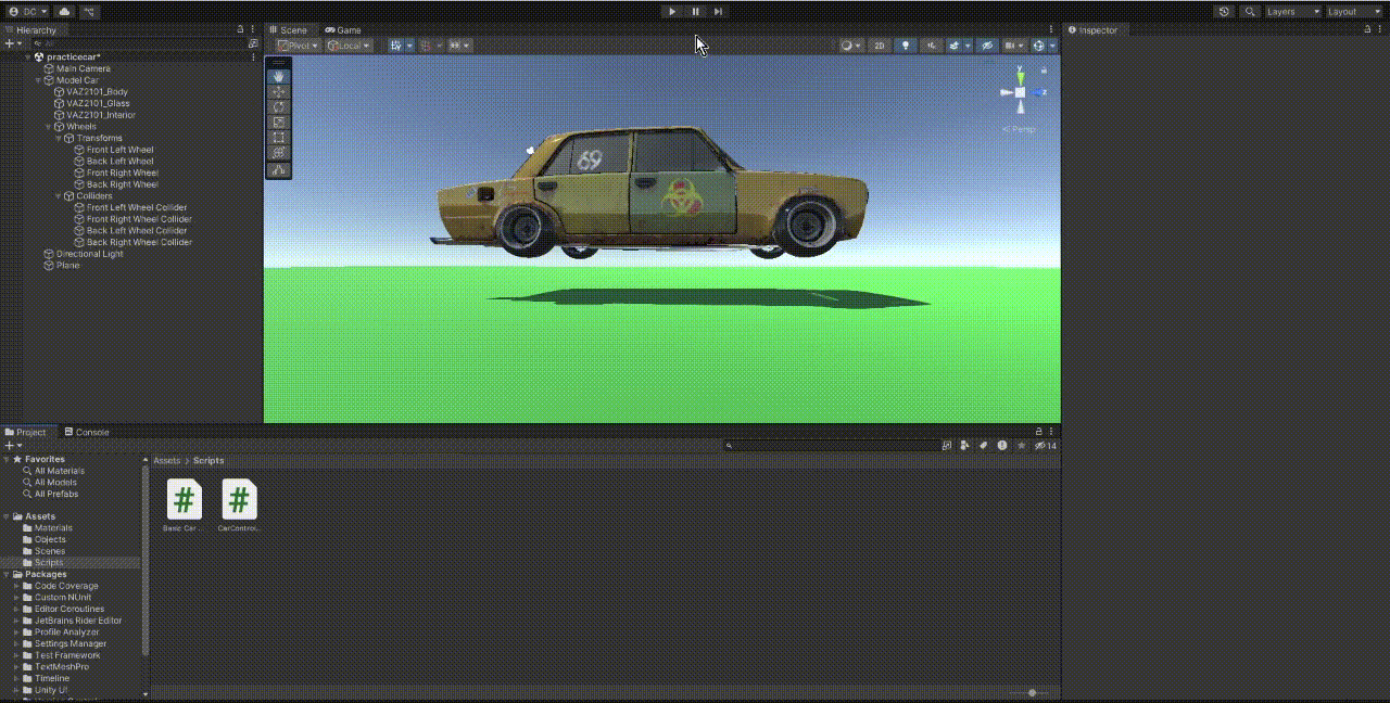 Wheel Colliders on custom car model disproportionately offset wheels - Unity Engine - Unity ...