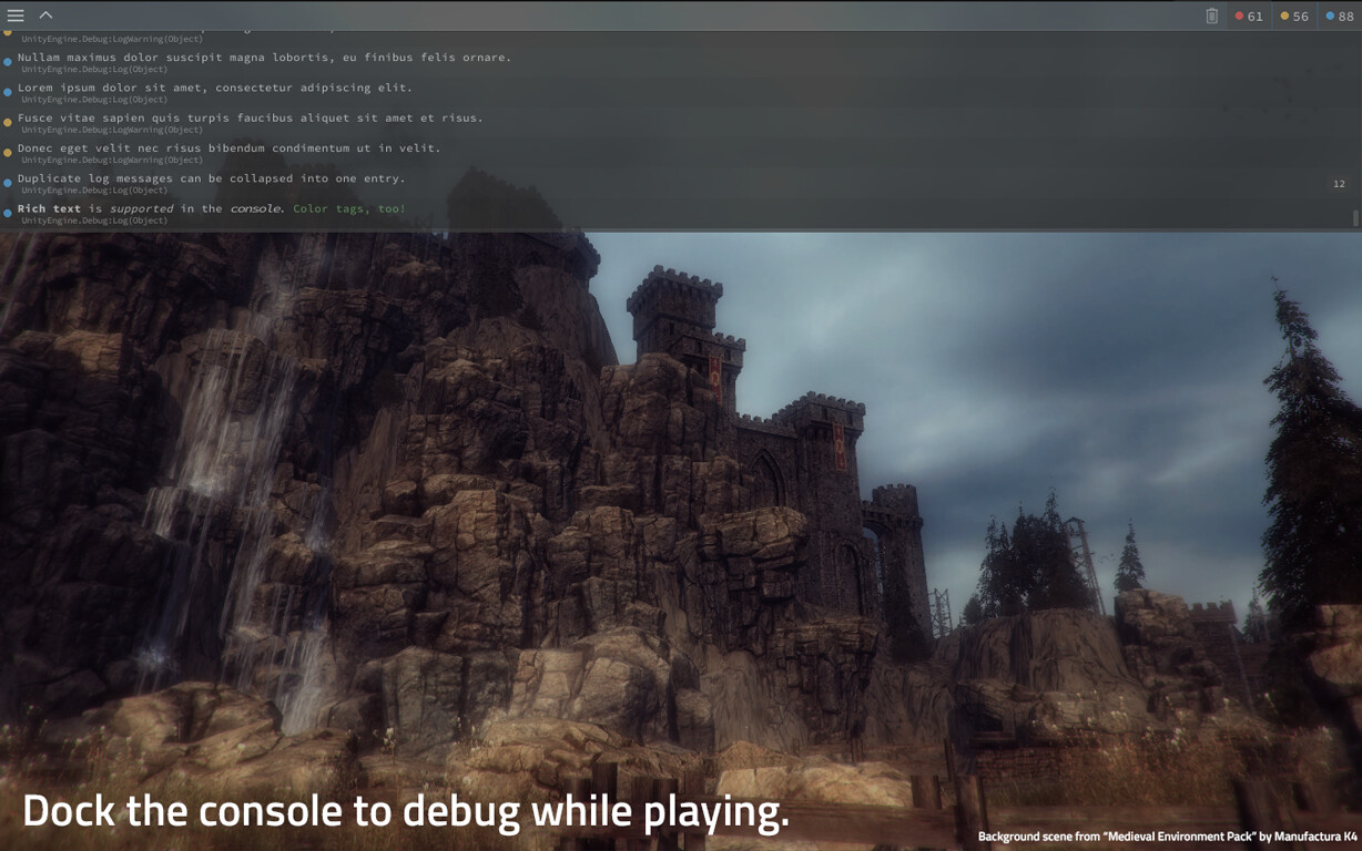 SRDebugger - On-Device Console, Options Panel, and Bug Reporter - Page ...