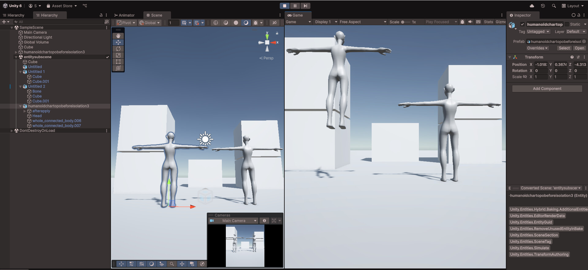 Imported model/prefab from Blender 'floats' or 'rises' up from origin/ground whenever made as an ...