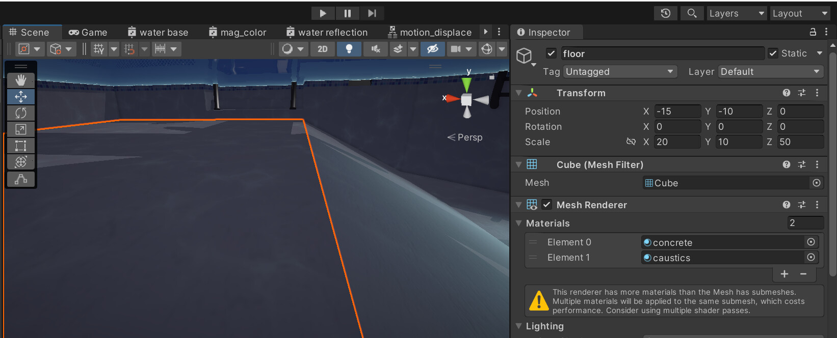 Second material in stack disappears on play - Unity Engine - Unity Discussions