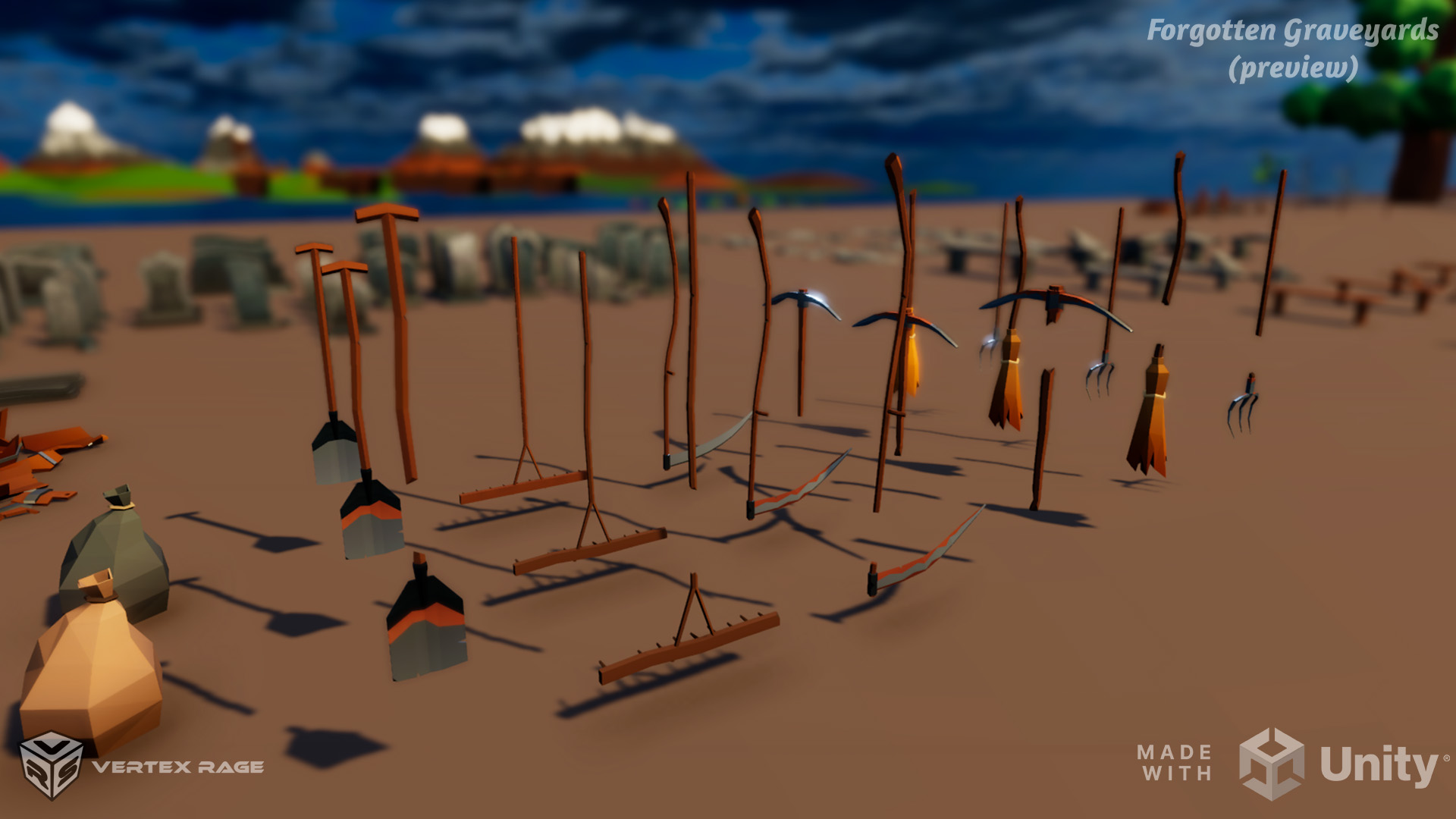 [WIP] Forgotten Graveyards: Low Poly Cemetery and Nature Mega Pack - Community Showcases - Unity ...