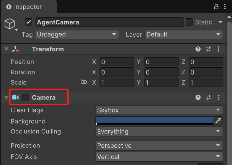 What does the camera checkbox do? - Getting Started - Unity Discussions