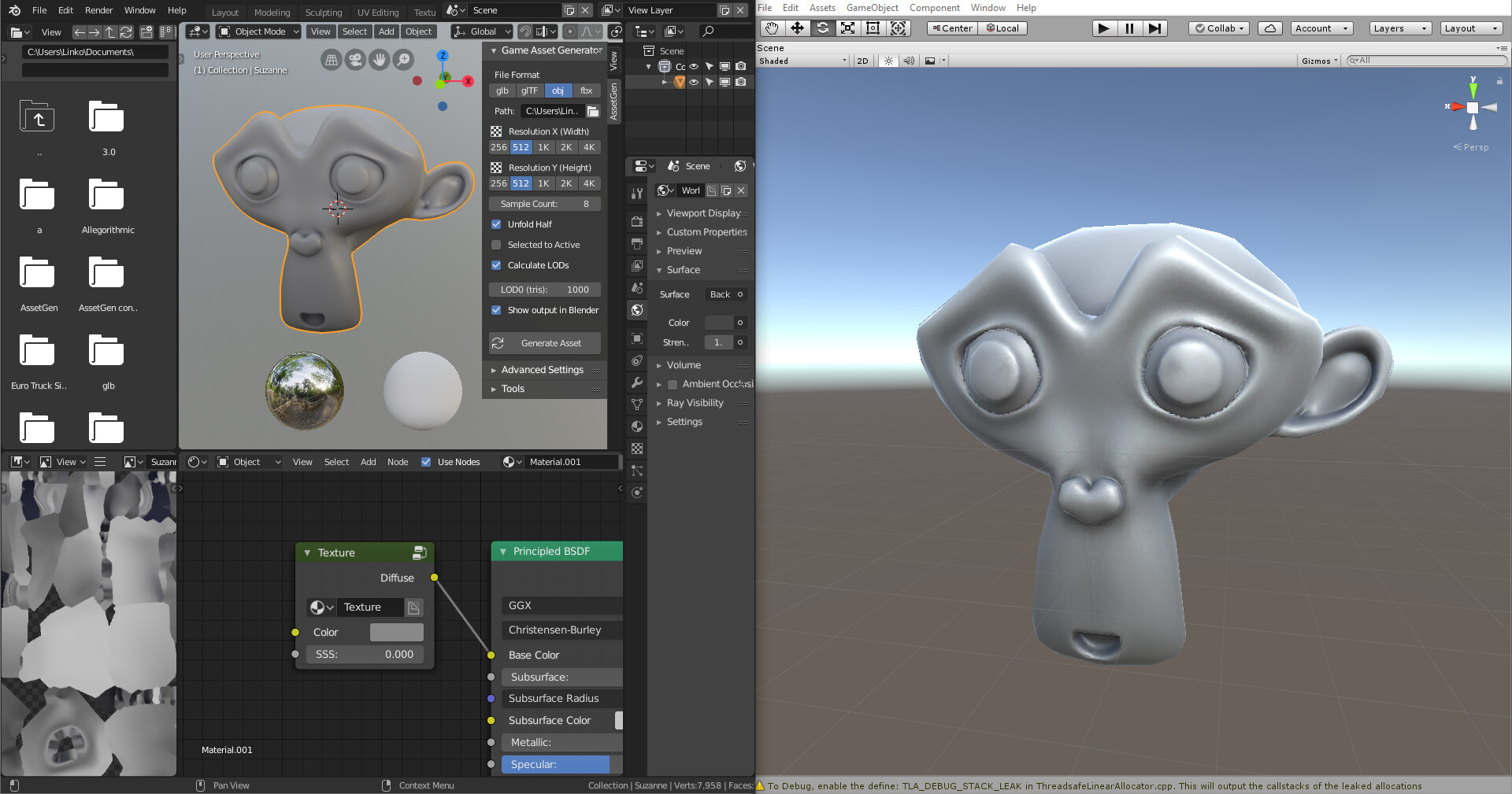 [Blender] AssetGen (free) - send your high polys directly into your game engine - News & General ...