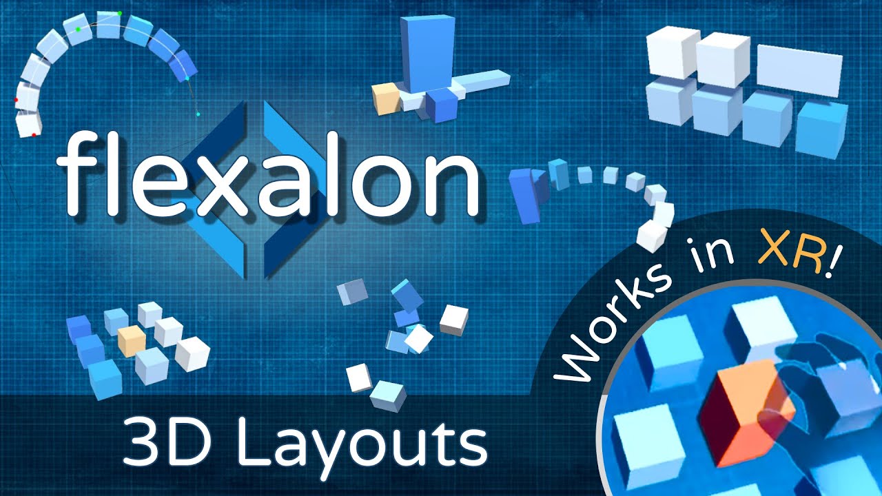 (Update 4.2) Flexalon 3D & UI Layouts - arrange your objects in circles, grids, spirals, and ...