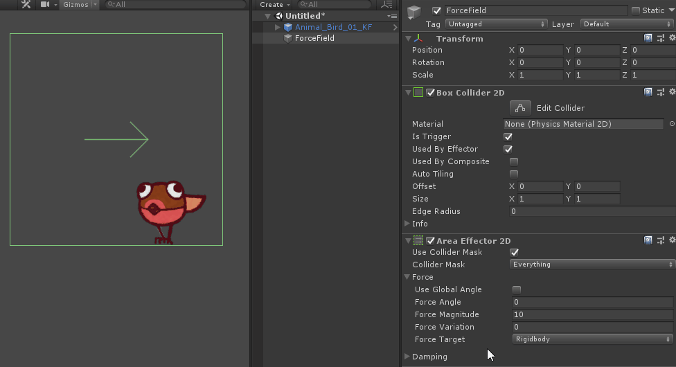 Free script: draw a forceAngle arrow Gizmo for AreaEffector2D components - Unity Engine - Unity ...