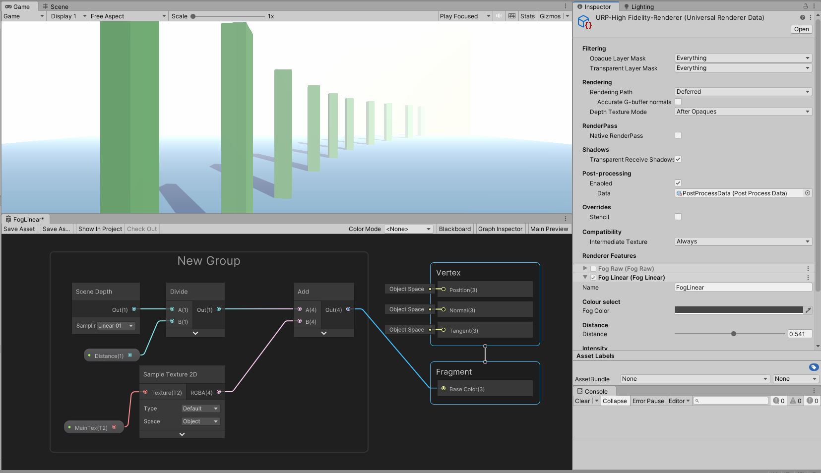 Depth Fog trouble - Unity Engine - Unity Discussions