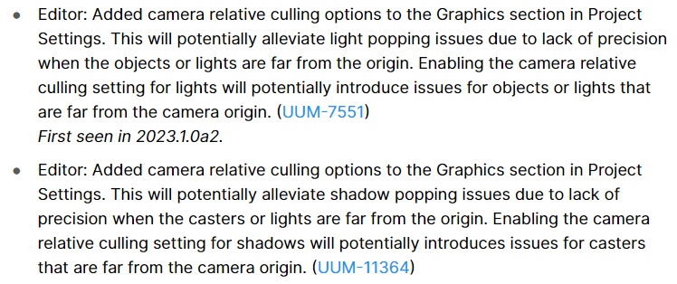 Camera-Relative Culling - Unity Engine - Unity Discussions
