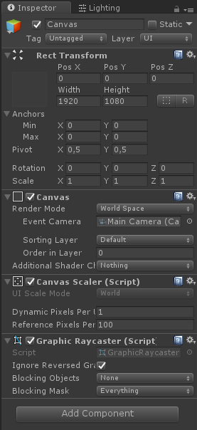 Canvas Invisible With Virtual Reality Supported Checked Unity Engine Unity Discussions