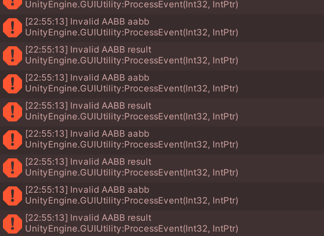 Assertion Failed Invalid Aabb A Unity Engine Unity Discussions