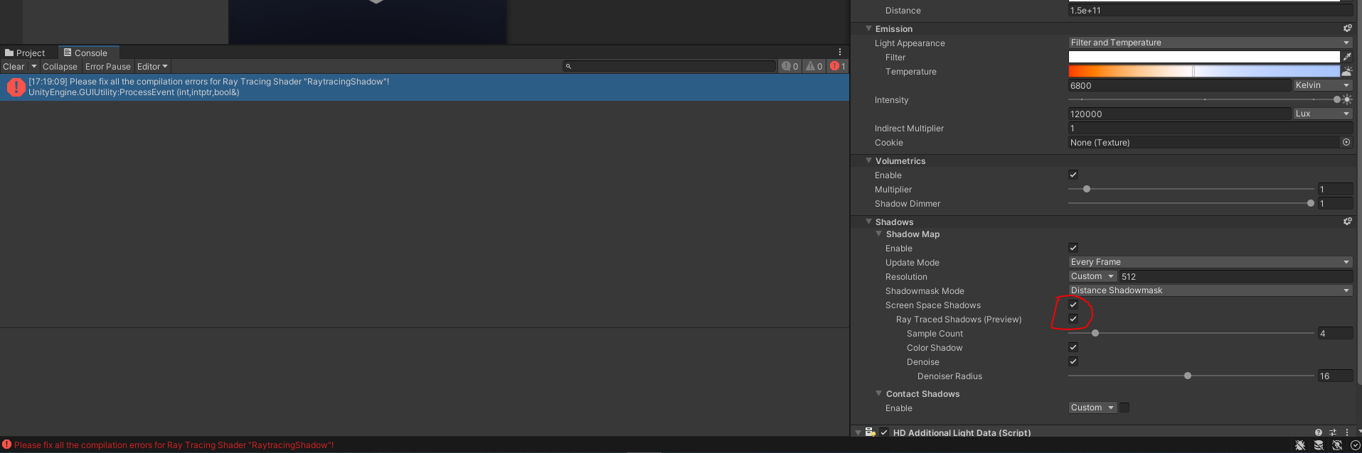 Ray Tracing Shader Not Supported No Graphics Api With Rt Support Found Unity Engine Unity