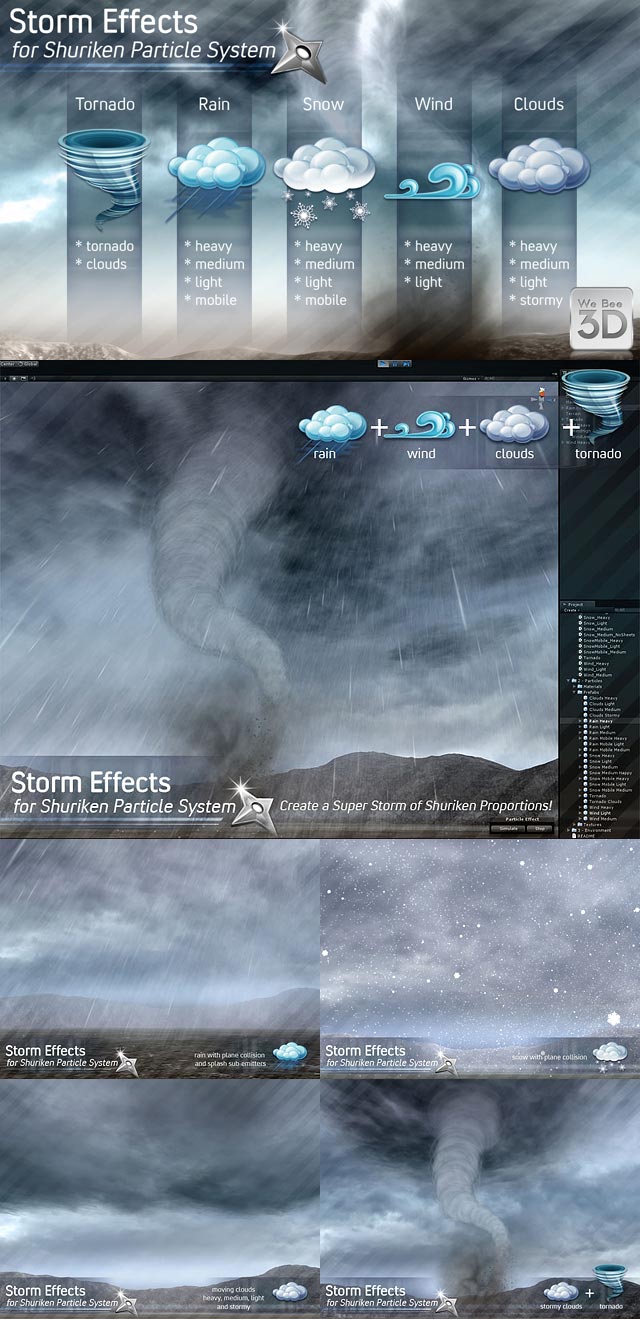 [ Re Released ] Storm Effects For The Shuriken Particle System Community Showcases Unity
